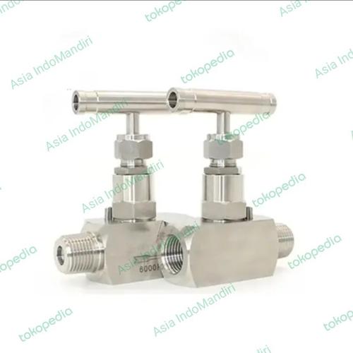Jual Needle Valve SS 316 Male Female 1/2" inch 6000 Psi SS316 MNPT X ...