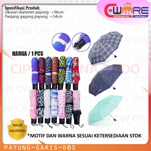 Promo Payung lipat hujan motif kotak kotak gift souvenir umbrella - DBS ...