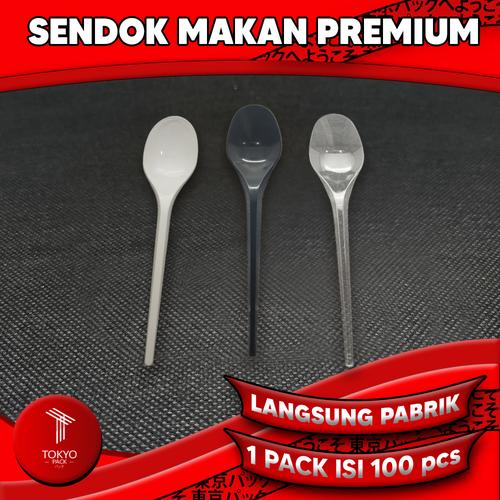 Jual Sendok Makan Plastik PREMIUM / Sendok Food Grade Tebal Kuat ...