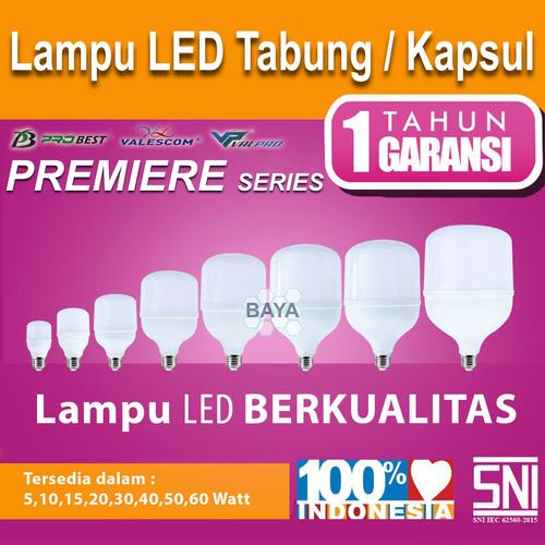 Jual Lampu bohlam LED besar Tbulb Kapsul tabung jumbo 10 20 30 40 50 60 ...