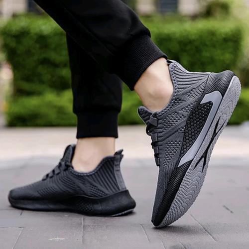 Jual sepatu casual sneakers terbaru pria trendy fashion tgf87 - Hitam ...