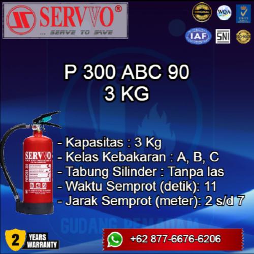 Jual APAR SERVVO Fire Extinguisher Alat Pemadam Api Powder 3 Kg-P300 ABC 90 - Jakarta Pusat ...