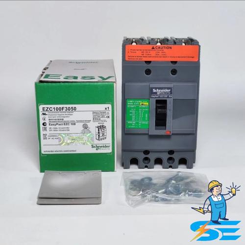 Jual SCHNEIDER ELECTRIC MCCB EZC100F 3p 10kA 15A 20A 25A 30A 40A 50A - 10A - Jakarta Pusat ...
