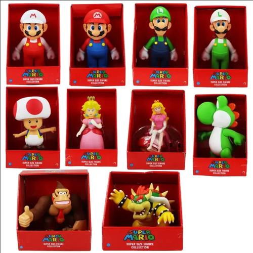 Jual Pajangan Mainan Koleksi Super Mario Bros Figure and Friends Icons ...