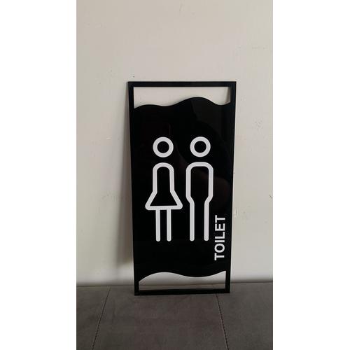 Jual Sign Label Akrilik Toilet Restroom | Toilet Sign Door Acrylic ...