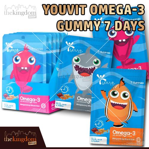 Jual Youvit Omega-3 Gummy Kids 7 Days Box Isi 6 Sachet Vitamin Otak ...