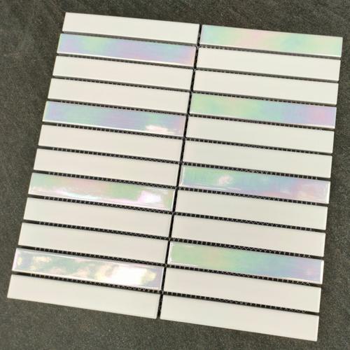 Jual Mosaic Interior Hologram Putih Mewah / Mosaic Singres COSMO TILE ...