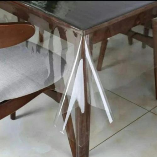 Jual Plastik Taplak Meja ( Alas Meja PVC Transparan ) 1mm x 120cm x ...
