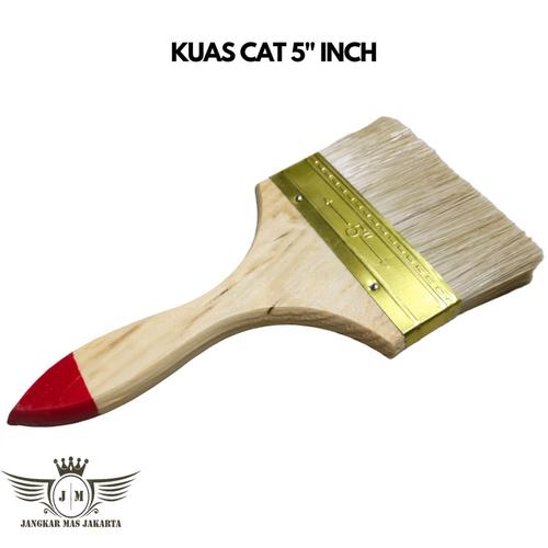 Jual Kuas Cat 5" Inch Kuas Tangan 633 Gagang Kayu Koas Tembok Dinding ...