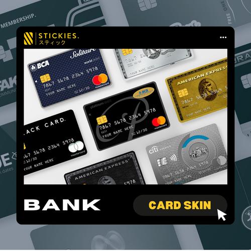 Jual Card Skin/Sticker Kartu Debit ATM "Black Card" | High Quality ...