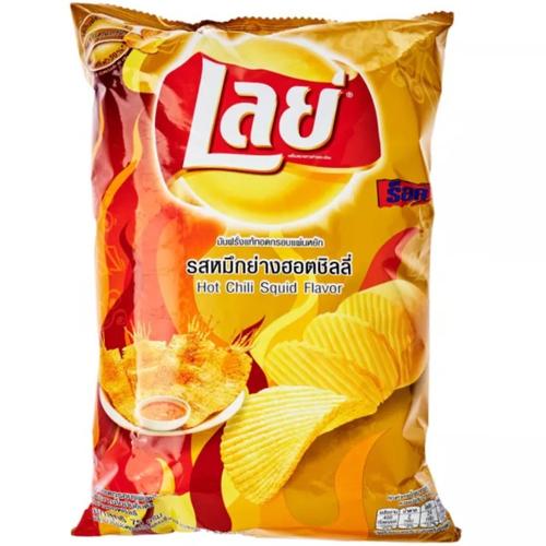 Jual Lays Potato Chips Rock Hot Chili Squid (75g) - Kota Batam ...