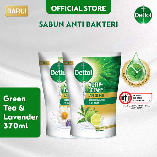 Promo Dettol Sabun Mandi Cair Activ-Botany Green Tea + Lavender 370gr ...