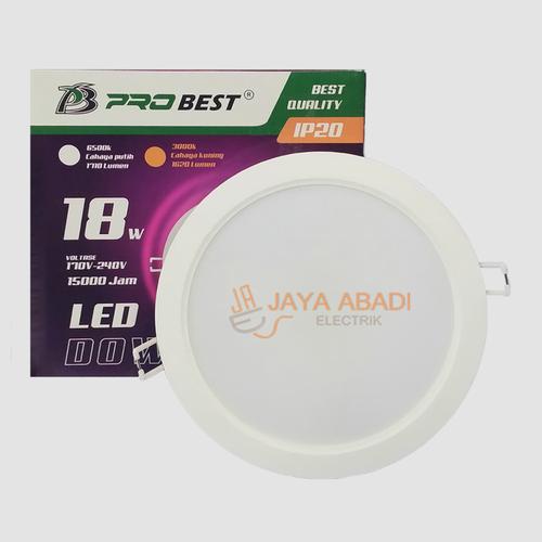 Jual Lampu Downlight Led 18 watt Probest inbow putih 5,5 inch ...