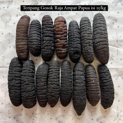 Jual Teripang Gosok Haisom Raja Ampat Papua Isi 15pc/kg - 500gr (7pc ...