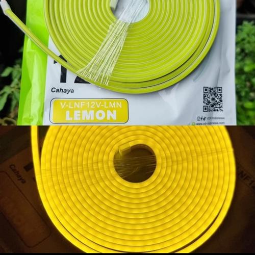 Jual VDR NEON FLEK LAMPU LED SELANG 5 METER DC 12V WARNA LEMON YELLOW ...