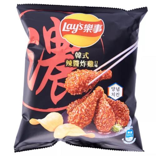 Jual Lays Korea Spicy Chicken Flavoured Taiwan Potato Chips (43g ...