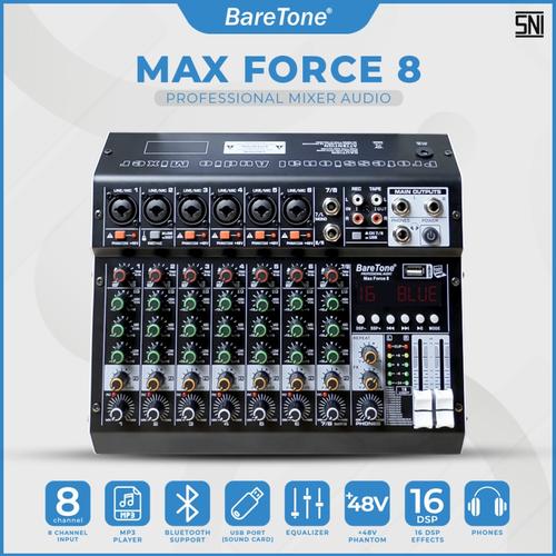Jual Mixer audio baretone tipe max force 8 / maxforce 8 - Original Garansi - Jakarta Barat ...