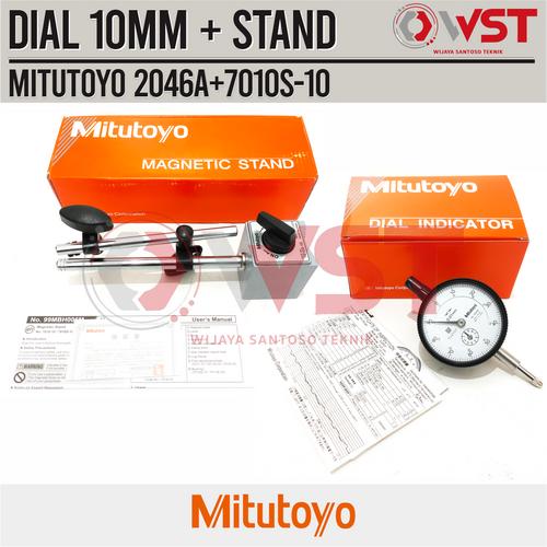 Jual Mitutoyo Dial Indicator 2046A 0-10mm + Mitutoyo Magnetic Stand 7010S - Kota Surabaya ...