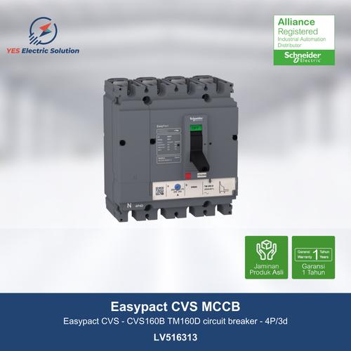 Promo Schneider Easypact CVS160B MCCB TM160D circuit breaker 4P ...