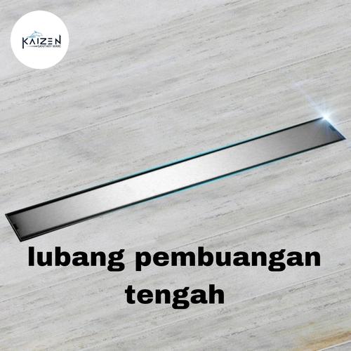 Jual Floor drain panjang 40cm,80cm,1meter stainless sus304 LUBANG ...