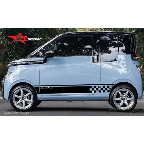 Jual sticker custom wuling air ev - Hitam, 2sis/kiri&kanan - Kab ...