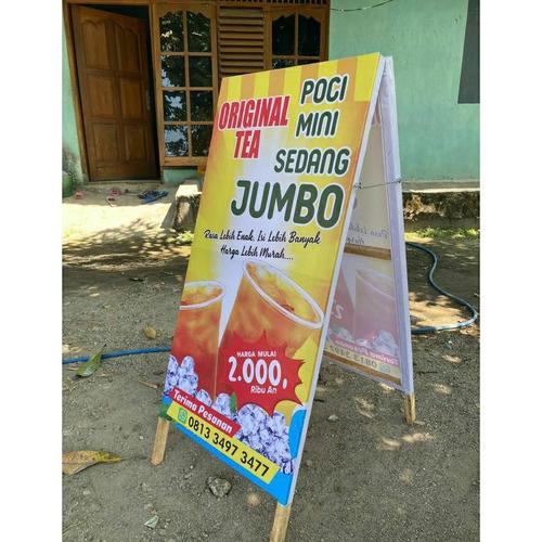 Jual RANGKA STAND BANNER KAYU CUSTOM - DUDUKAN BANNER KAYU - RANGKA ...