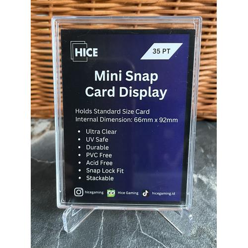 Jual HICE Mini Snap Acrylic Card Holder Case & Stand Pokemon Photocard ...