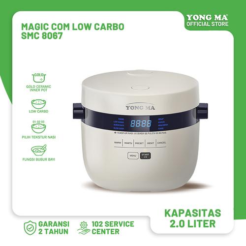 Promo YONG MA Magic Com Digital Rice Cooker Low Carbo SMC 8067 (2.0LT ...