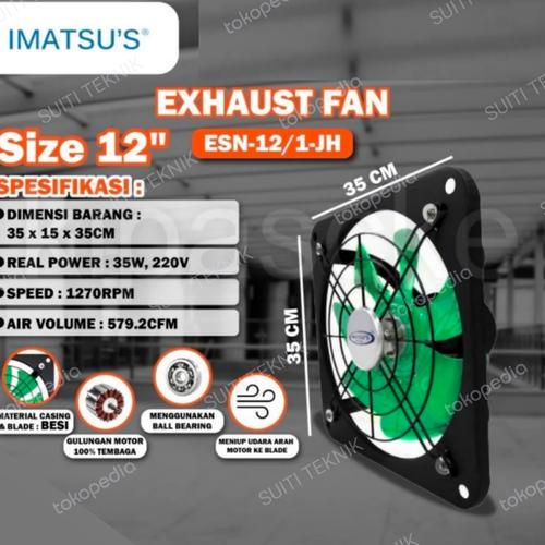 Jual Wall Exhaust Fan Dinding Industri 12 Inch/Kipas Hexos Ventilasi ...