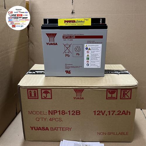 Jual Battery Yuasa NP18-12B 12V 17Ah 17,2Ah LINK KHUSUS GO SEND DAN GRAB - UNIT+PETIKAYU ...