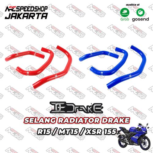 Jual Selang Radiator Drake R15 V3 M1 MT15 XSR 155 Radiator Hose - RED ...