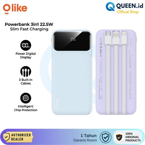 Jual Olike P201 Powerbank 10000mAh 22.5W USB C Display Fast Charging ...