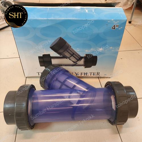 Jual 4" Inch Y Strainer PVC Transparant Socket DN100 - Jakarta Barat ...