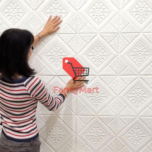 Promo Wallpaper Dinding 3D Foam Batik Wajik Dekorasi Dinding 70 x 70cm ...