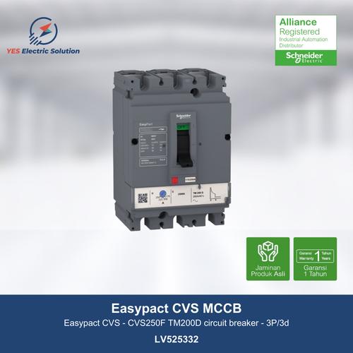 Promo Schneider Easypact CVS250F MCCB TM200D circuit breaker 3P - LV525332 Cicil 0% 3x - Kota ...