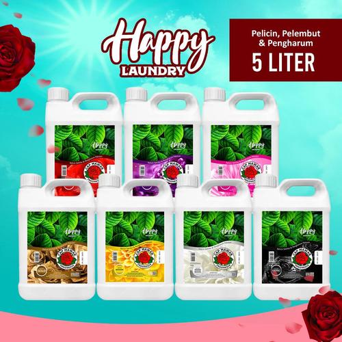 Jual HAPPY LAUNDRY 5 Liter Pewangi Setrika dan Parfum Pakaian Setrika - Kimochi Pink - Kota ...