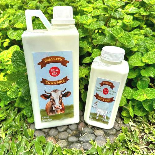 Jual Ranger Farm Raw Grass Fed Goat / Cow Milk , Susu Organik - 500ml ...