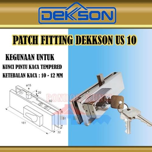 Jual Kunci Pintu Kaca Bawah Patch Fitting DeKkson US10 BARU - Kab. Bekasi - InfinityVAPE | Tokopedia