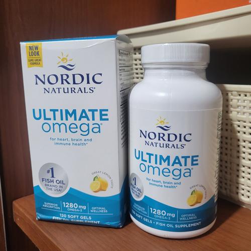 Jual Nordic Naturals Ultimate Omega lemon 1280 mg Omega 3 120 softgels ...