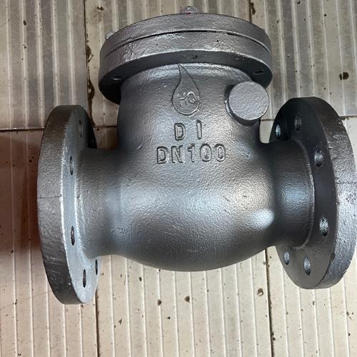 Jual swing check valve 4 inci HQ FLANGE 8 hole 5153 pn16 dn100 cast ...