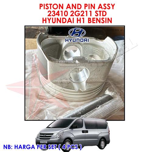 Jual HYUNDAI H1 PISTON KOMPLITE PISTON SET HYUNDAI H1 BENSIN STD 23410 ...
