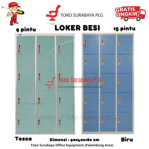 Jual Locker Besi Kantor Warna Biru Loker Pegawai Lemari Besi 12 15 ...