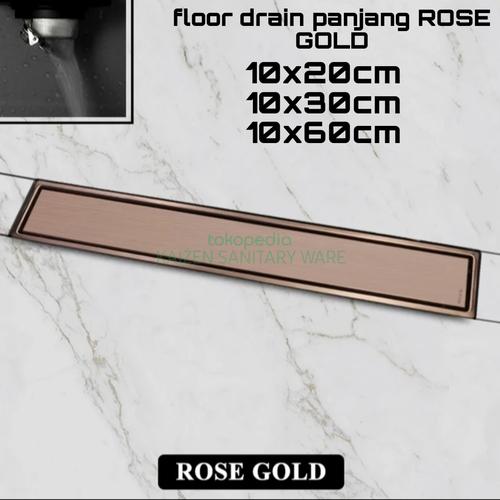 Promo Smart Floor drain 20,30,60 stainles Sus304 ROSE GOLD/drain Tile ...