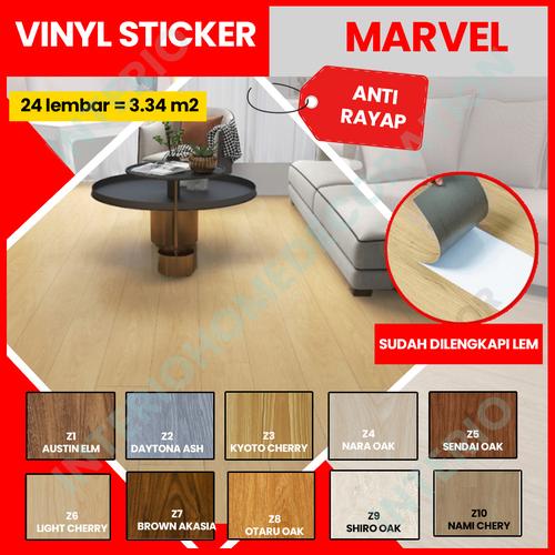 Jual Lantai Vinyl Kayu Sticker 2mm MARVEL - Vinil Vynil Per Lembar - Z6 ...