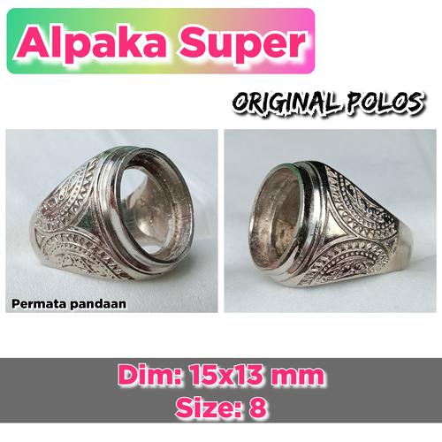 Jual emban batu akik batu mulia batu alam alpaka super minimalist polos ...