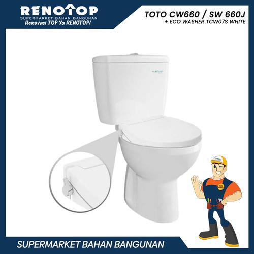 Jual TOTO CW660 / SW 660J + ECO WASHER TCW07S WHITE - Jakarta Barat ...