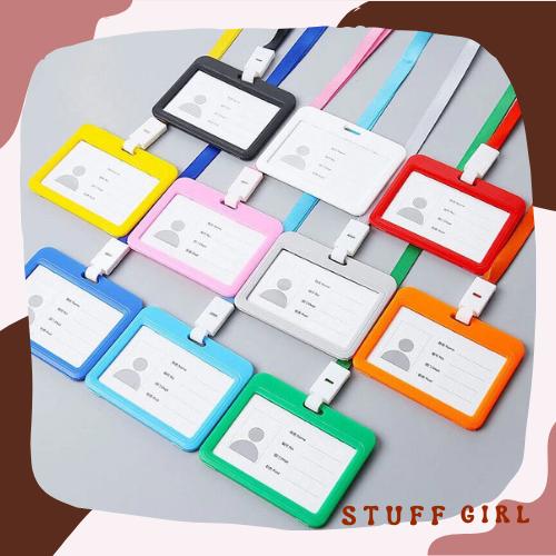 Jual SB053 Name Tag Id Card Gantungan Kartu Nama Plastik - VERTIKAL ...