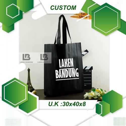 Jual Tas Spundbond Goodybag Laken model TALI Uk.30x40x8 Tebal (CUSTOM ...