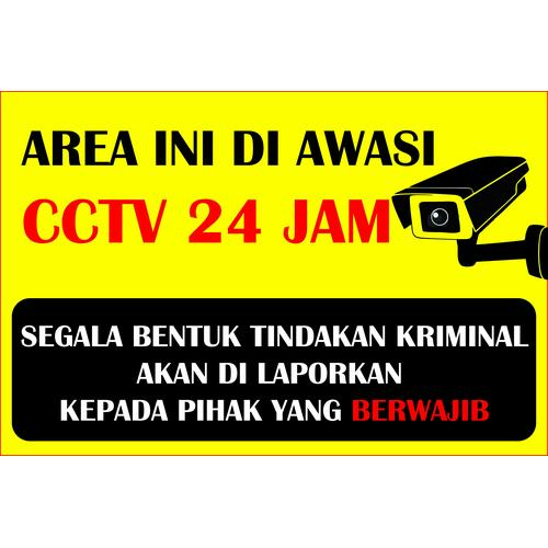 Jual spanduk banner cctv warna cerah | spanduk cctv | banner cctv ...