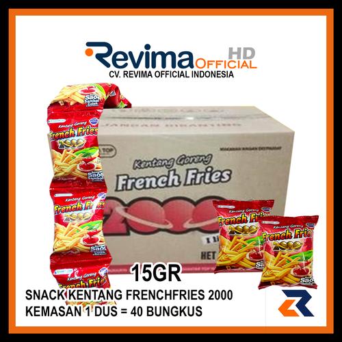 Jual Snack kentang Goreng FRENCH FRIES 2000 Kemasan 1 Dus isi 40 ...